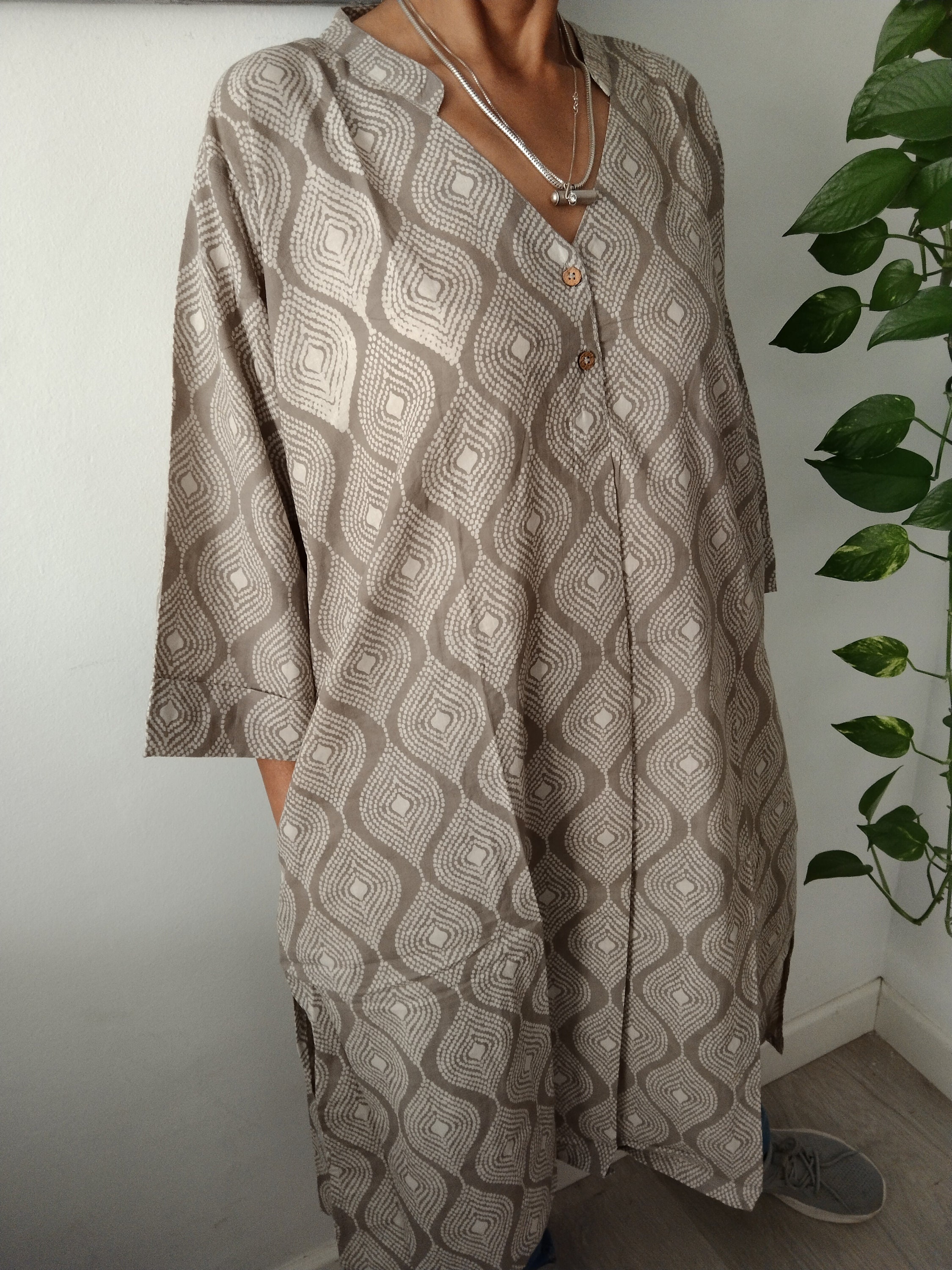 Plus Cotton Tunic,summer Tunic,resort Wear,gifts for Her,mom Postpartum ...