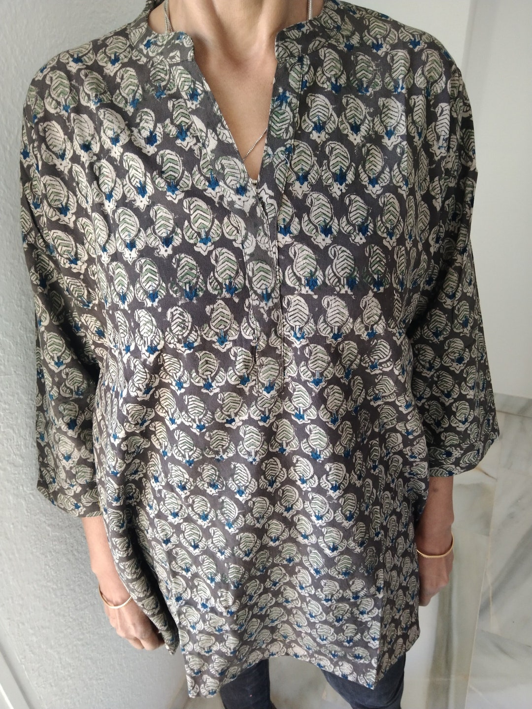 Indigo Tunic,cotton Tunic,boho Tunic,gifts for Her,beachwear,mom ...