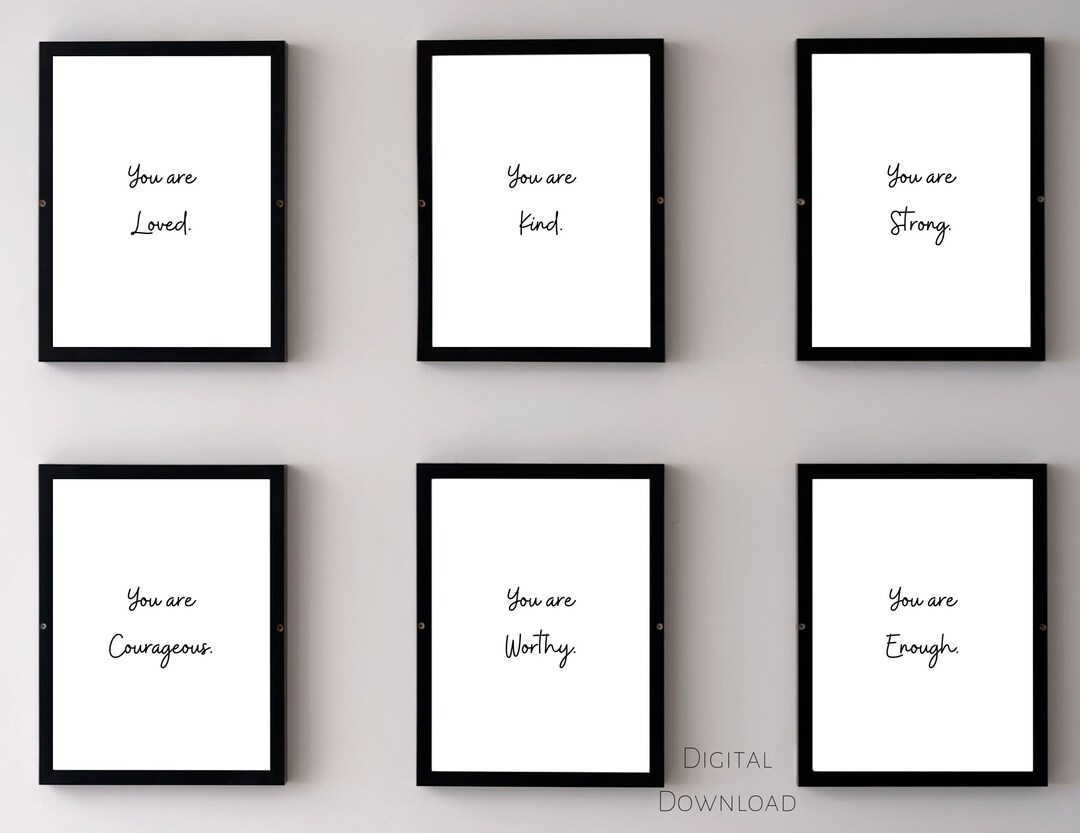 10 Inspirational Phrase Prints Instant Art Printable Wall Decor Wall ...