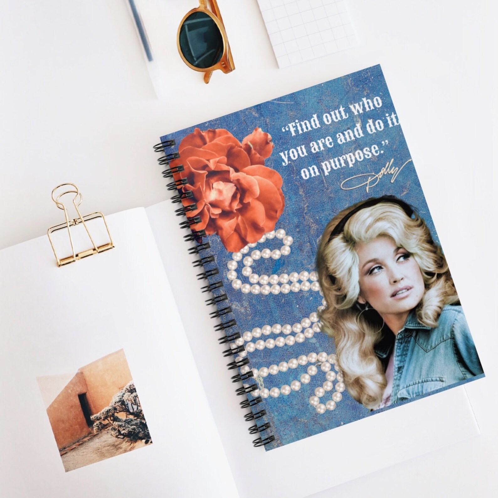 Dolly Parton Spiral Notebook Spiral Journal Ruled Line Dolly Parton ...