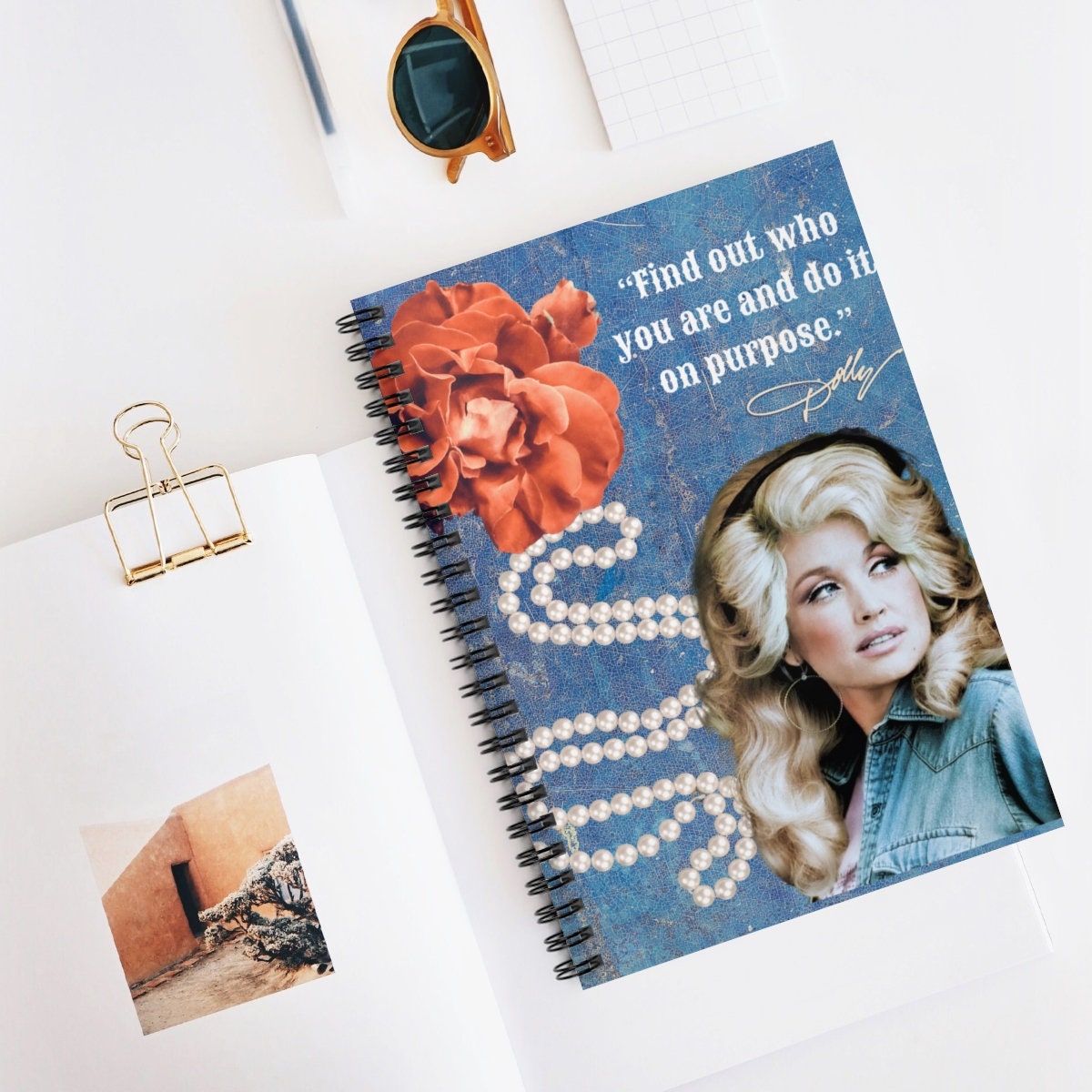Dolly Parton Spiral Notebook Spiral Journal Ruled Line Dolly Parton ...