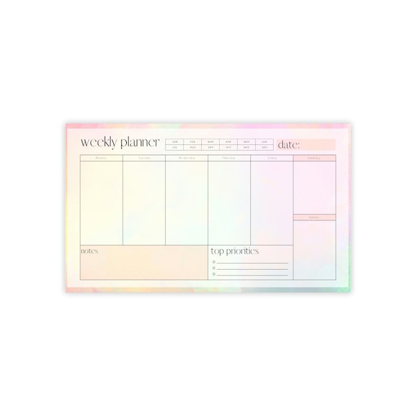 Weekly Planner Pad - Etsy