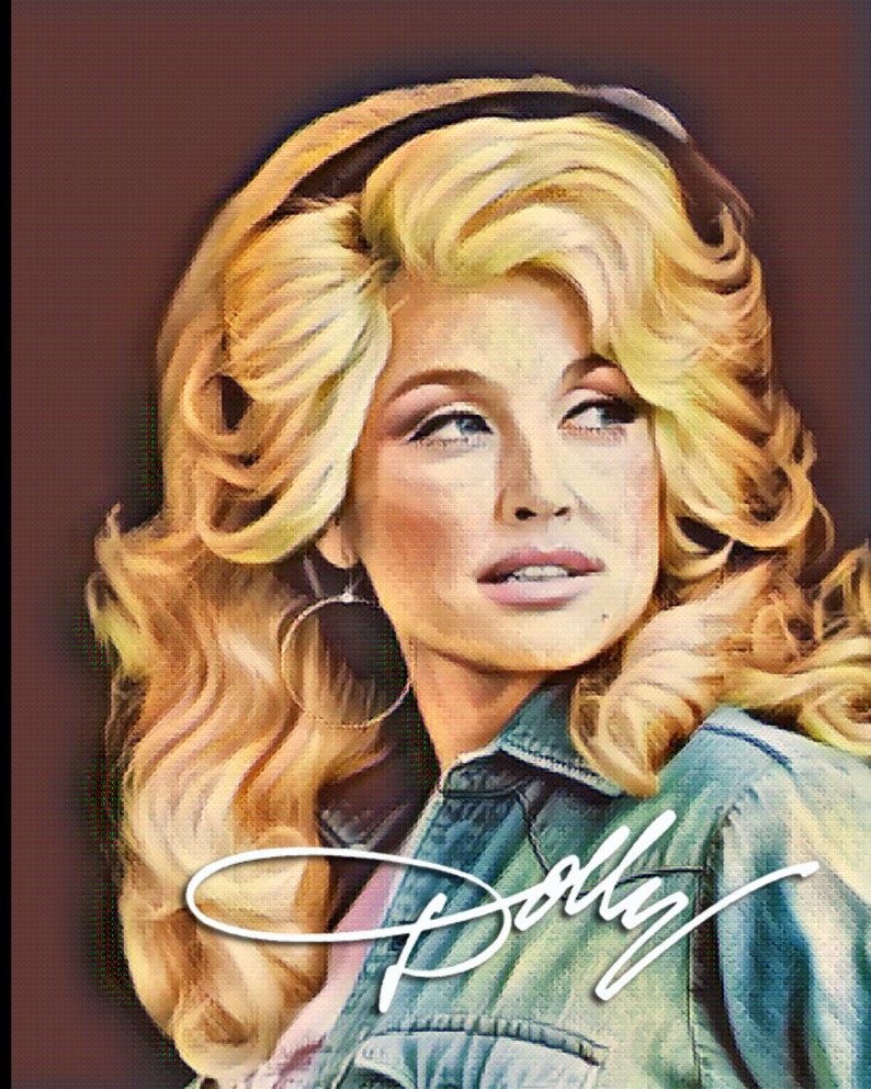 Dolly Parton Vintage Canvas Gallery Print - Etsy