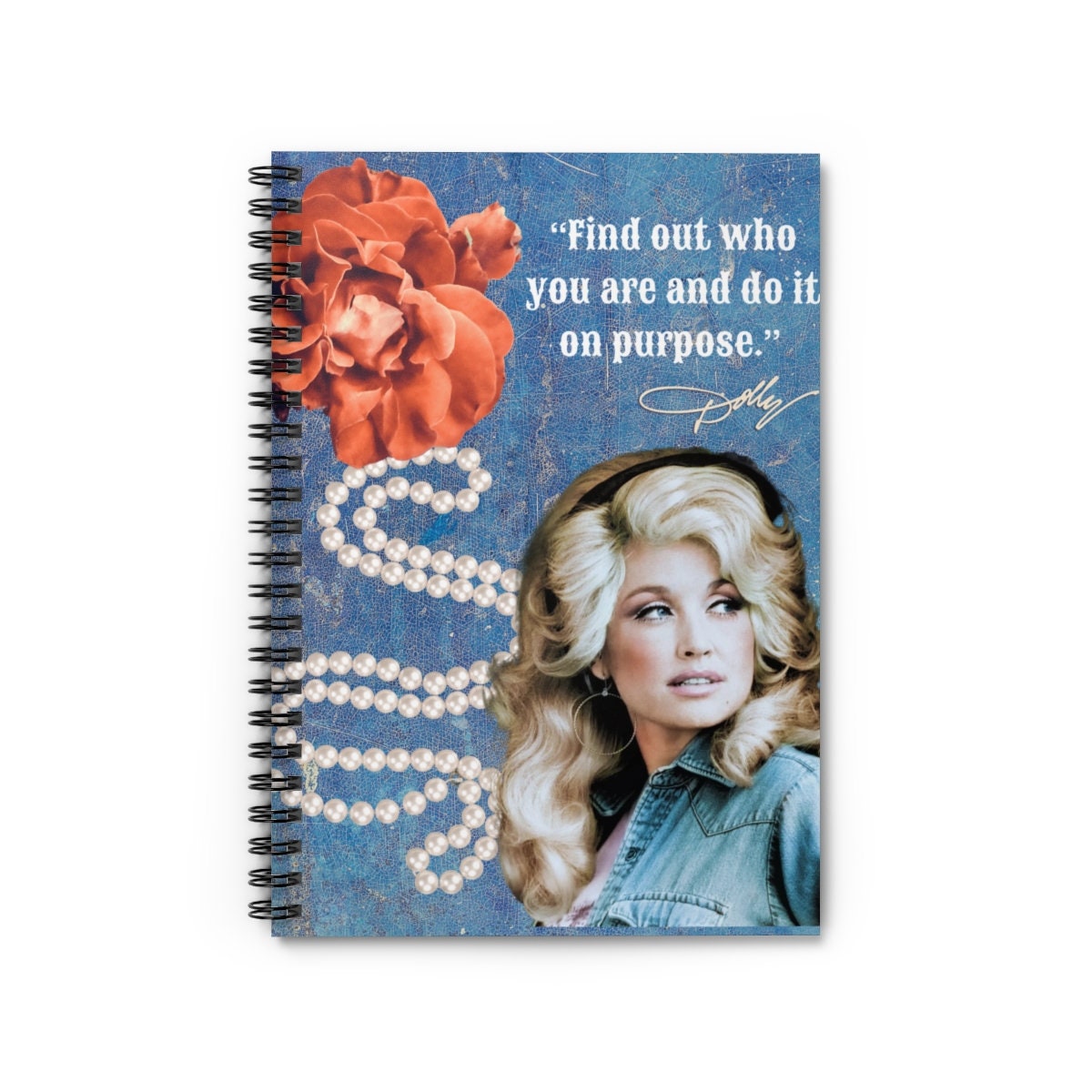 Dolly Parton Spiral Notebook Spiral Journal Ruled Line Dolly Parton ...