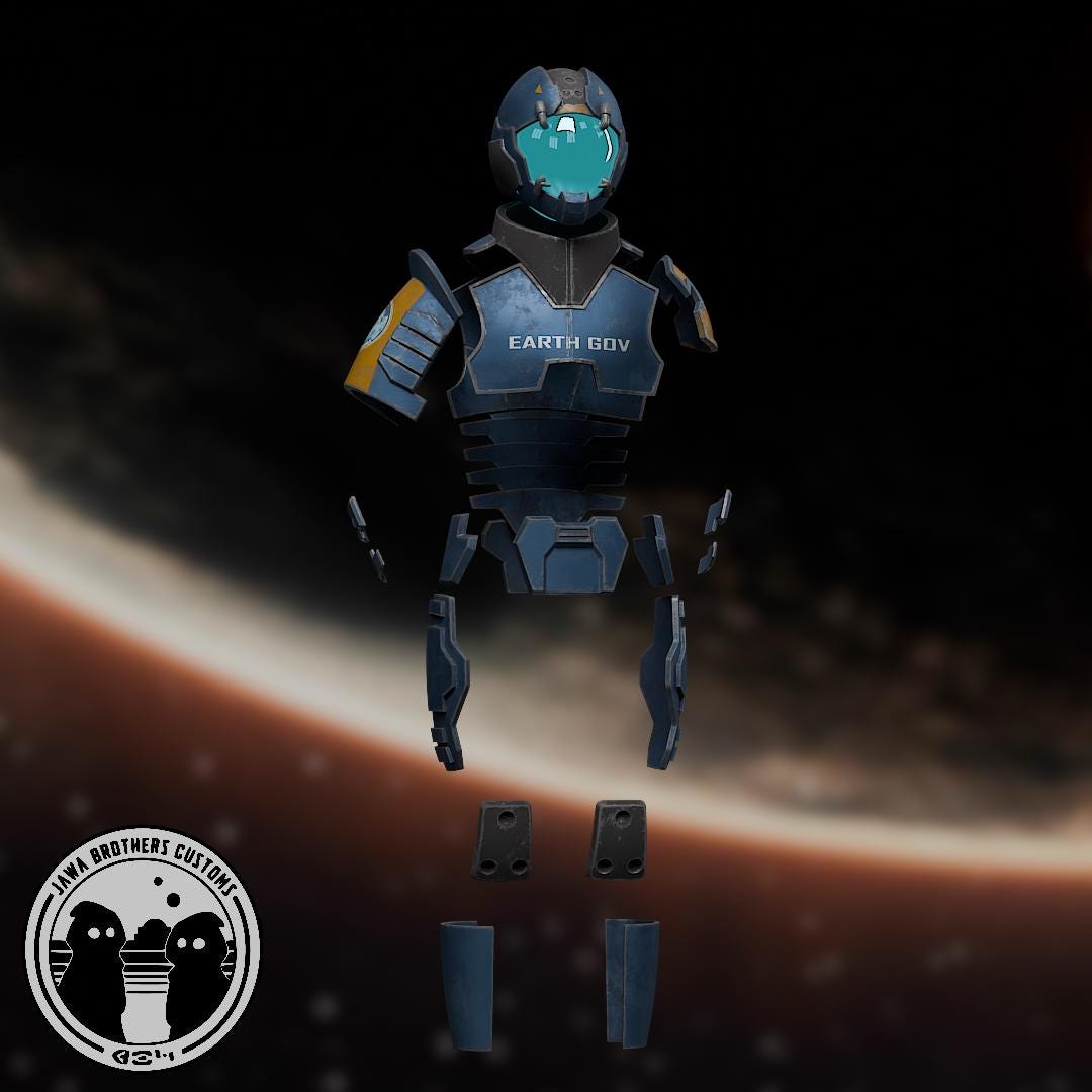 Deadspace Officer Armor Set STL - Etsy