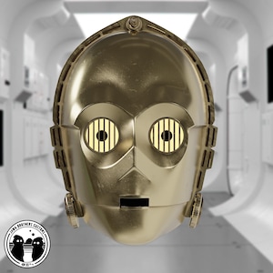 C3PO Helmet STL - Etsy