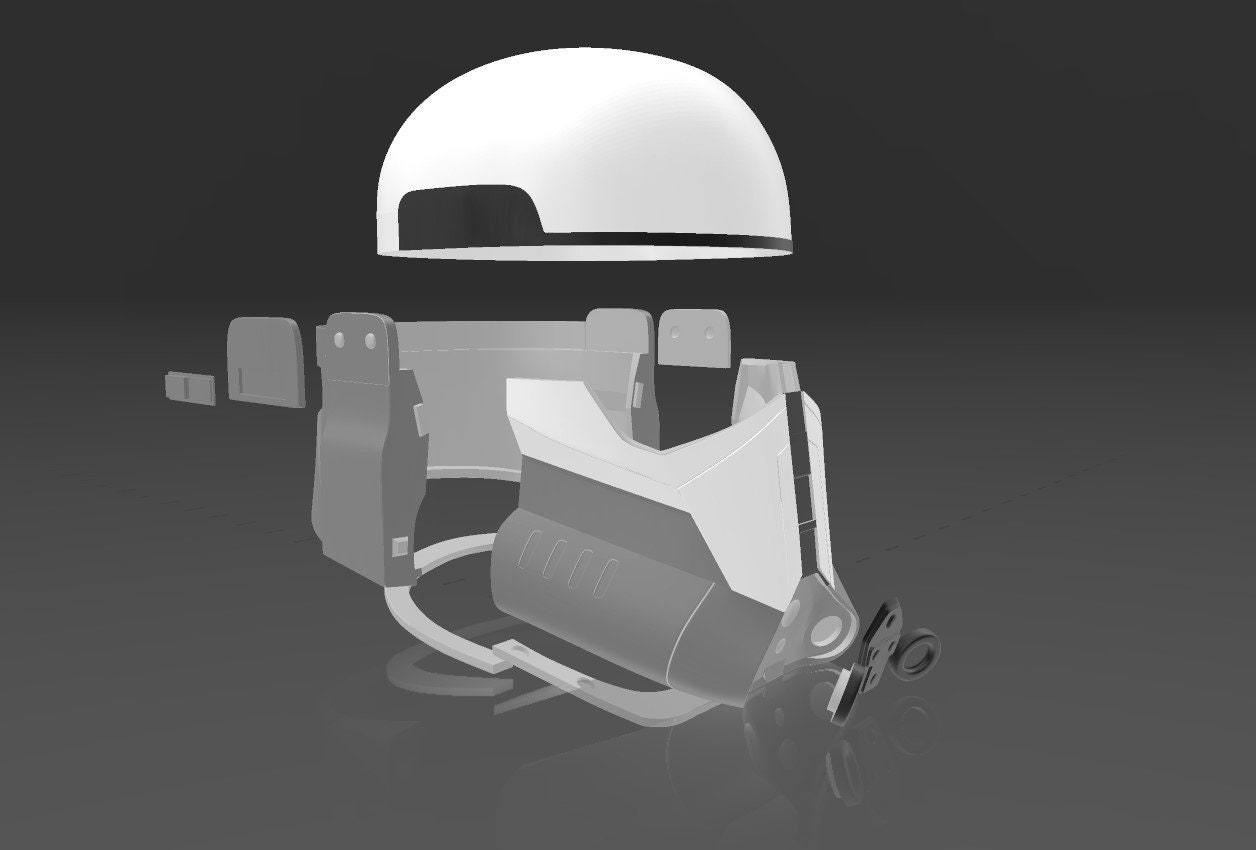 Imperial Armored Commando Helmet DIY Kit - Etsy Australia