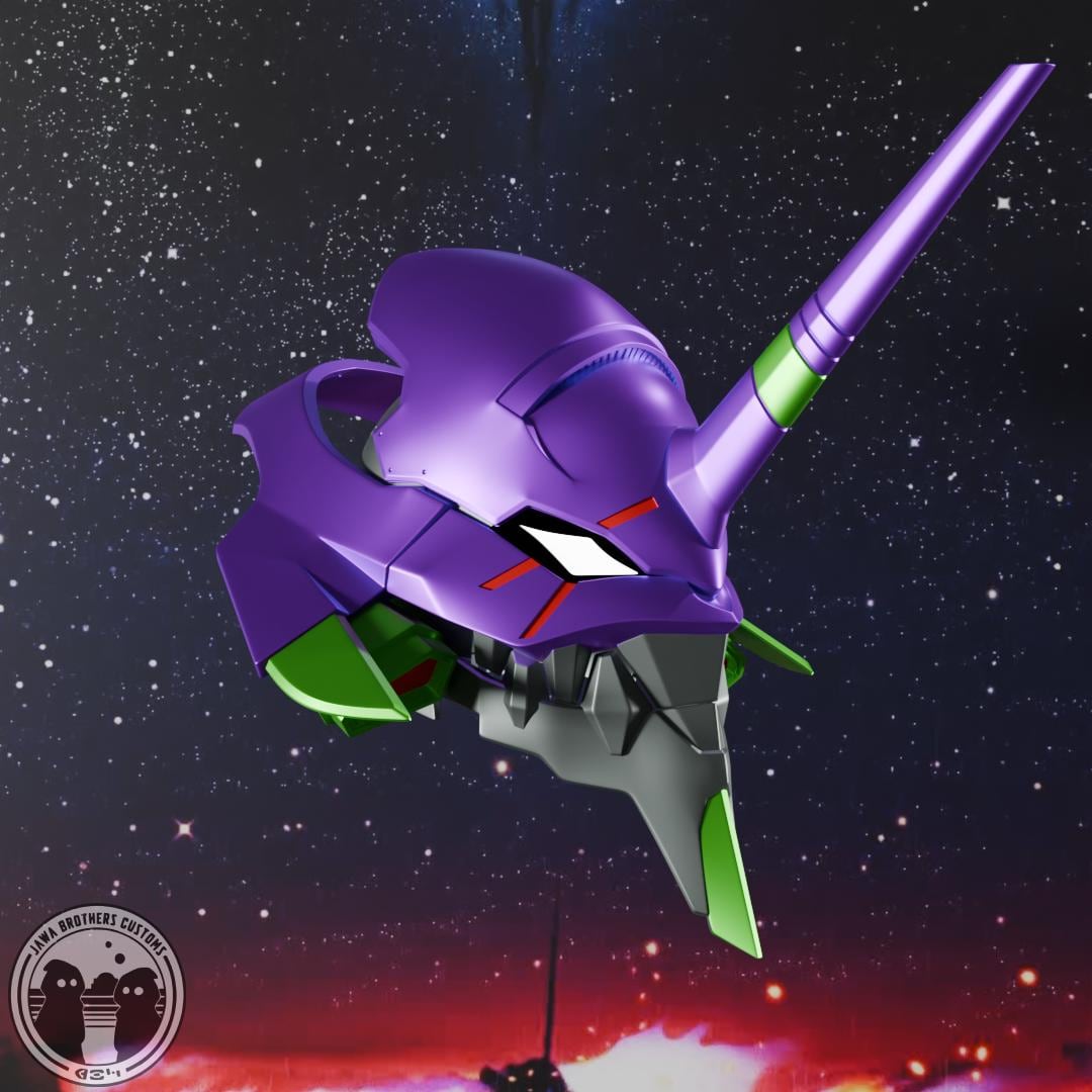 EVA Unit 01 Helmet STL - Etsy