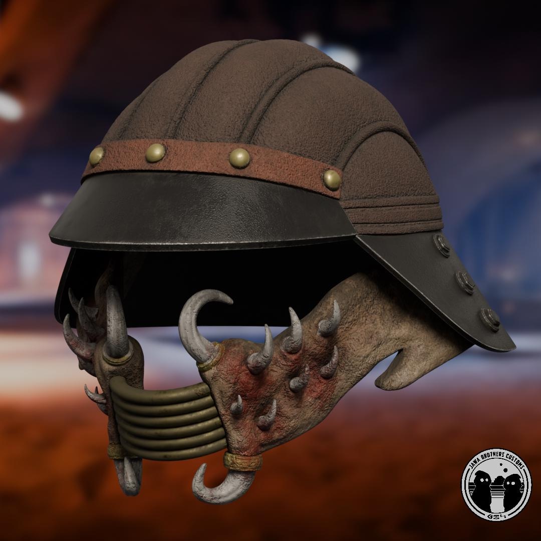 Lando's Skiff Guard Helmet STL - Etsy