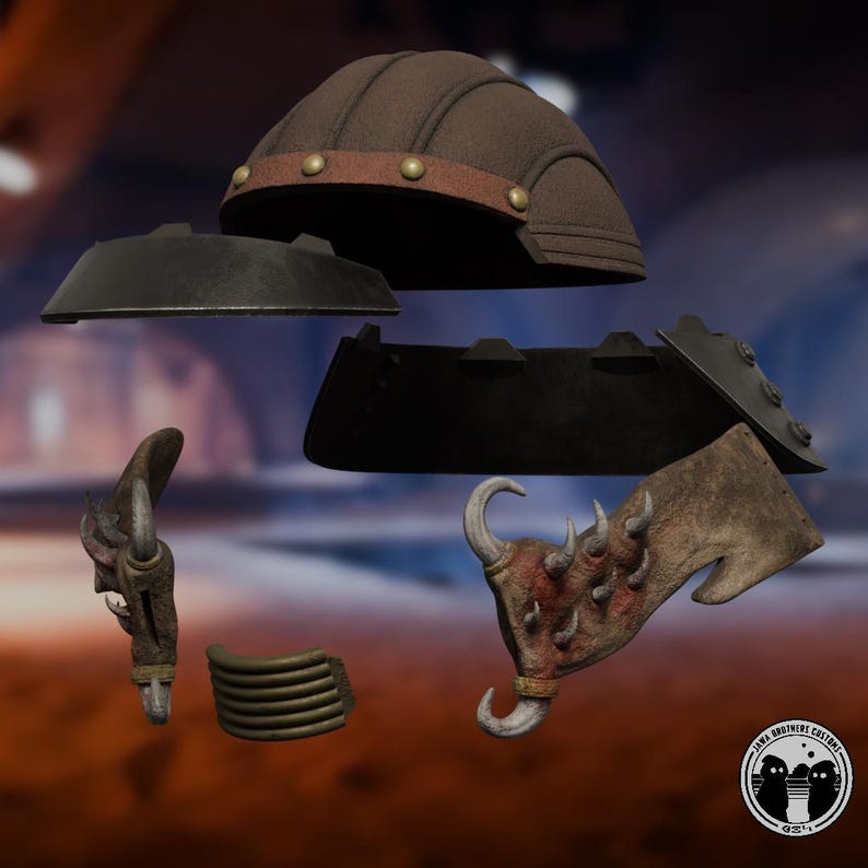 Lando's Skiff Guard Helmet STL - Etsy
