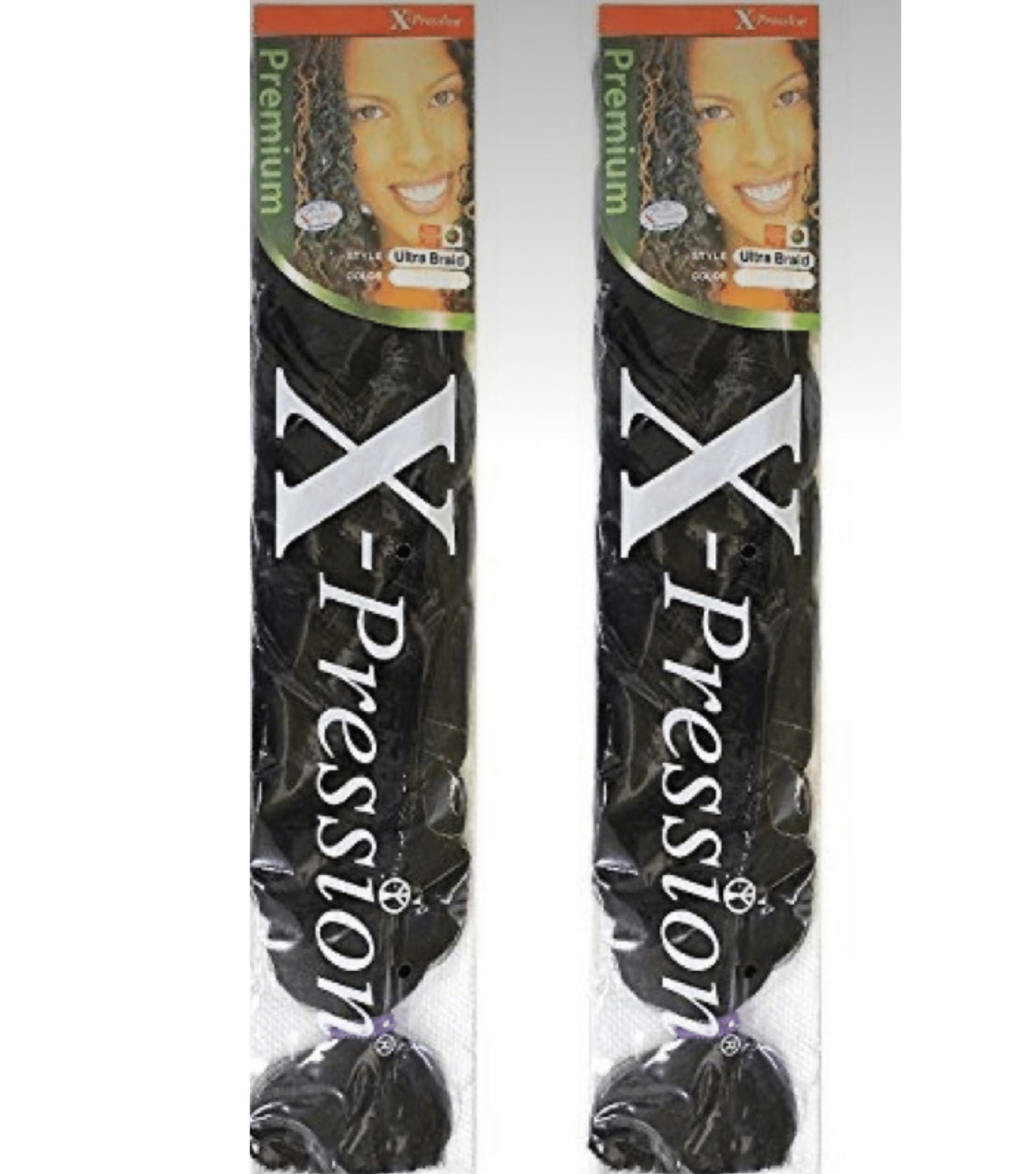 1 Ultra Braid X-pression .black Braid Braiding Hair. Kanekalon Hot ...
