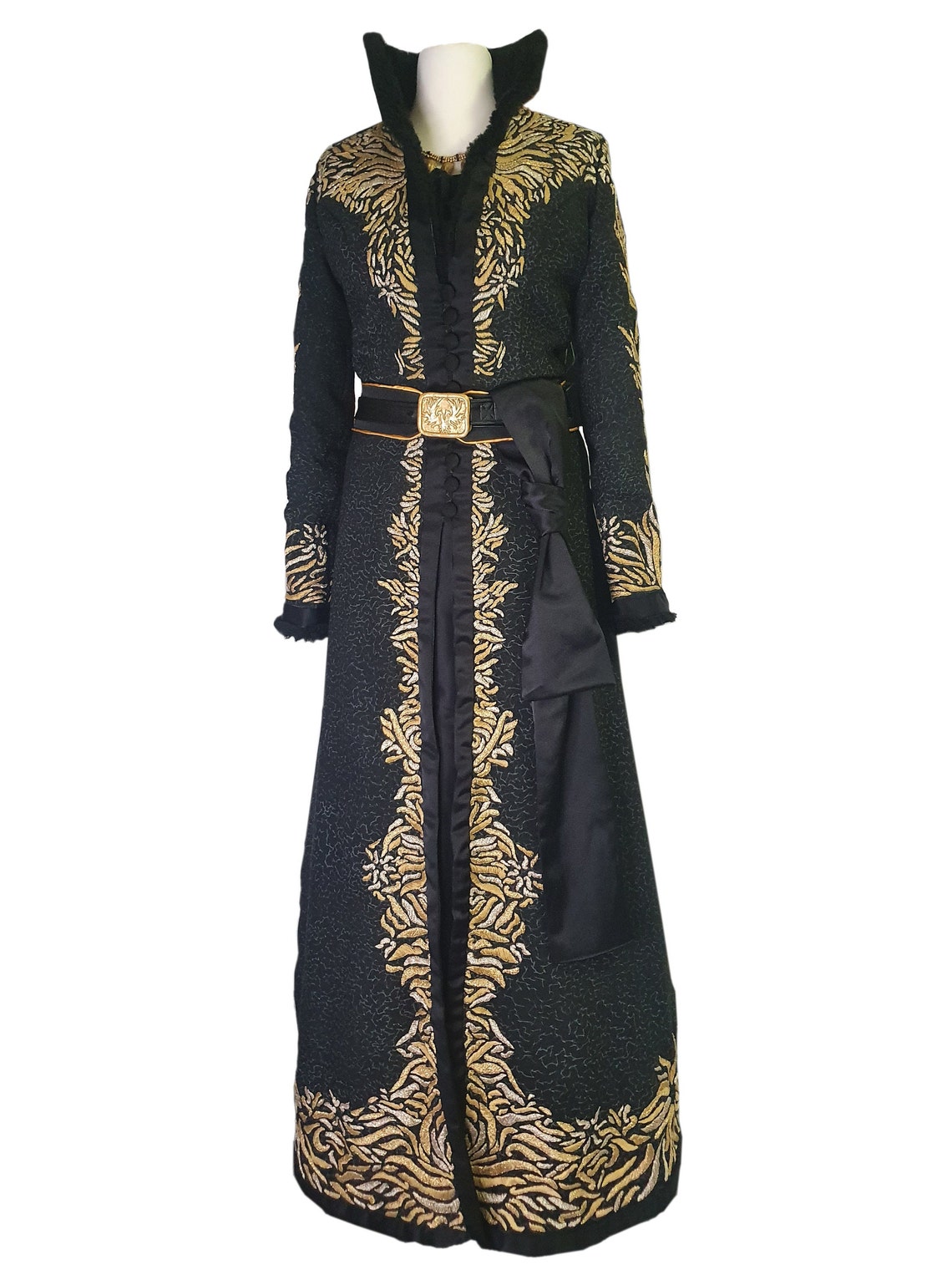 Shadow and Bone Alina Starkov Cosplay Black Kefta and Dress Embroidery ...