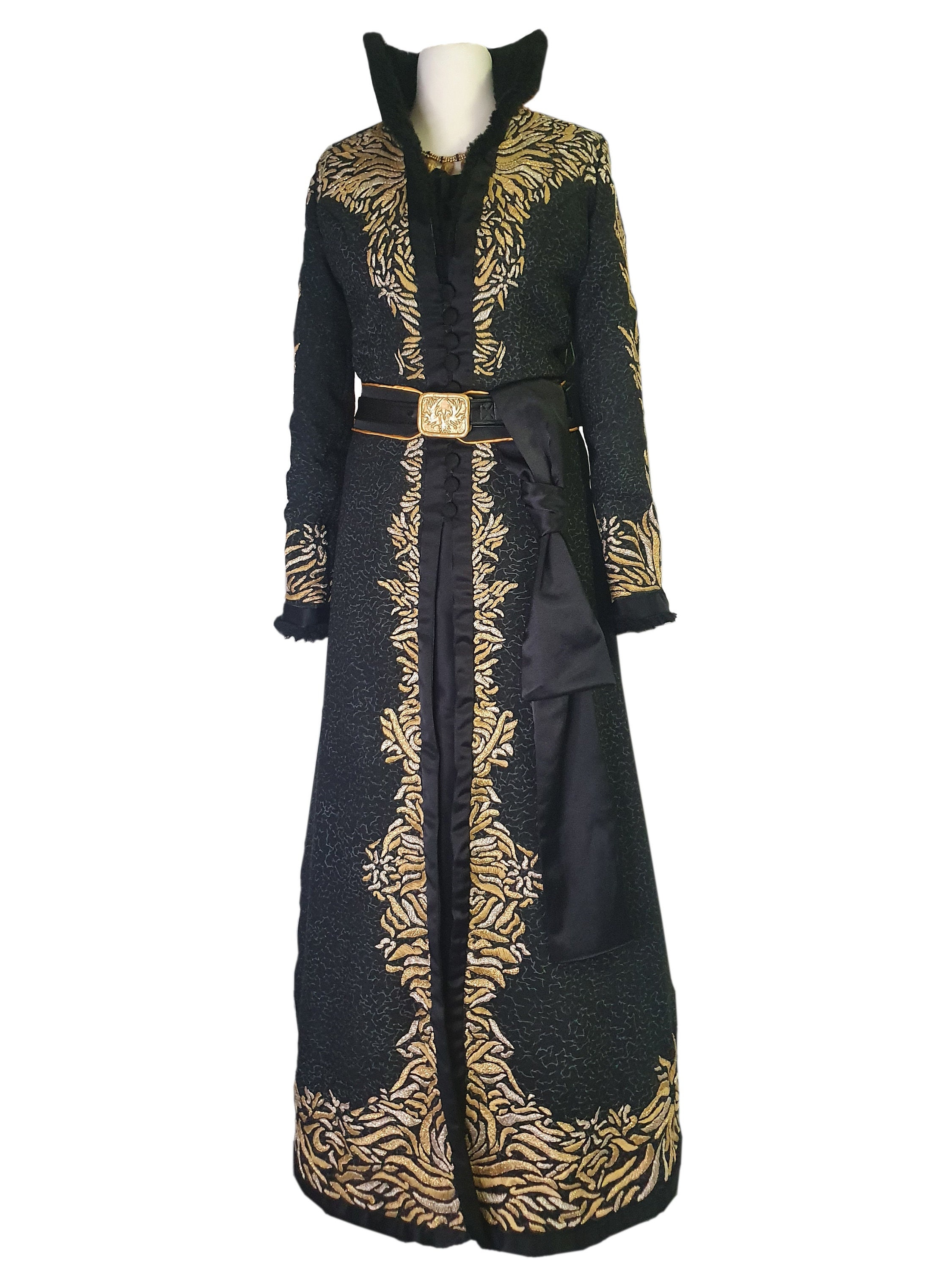 Shadow and Bone Alina Starkov Cosplay Black Kefta and Dress Embroidery ...