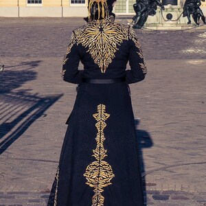 Shadow and Bone Alina Starkov Cosplay Black Kefta and Dress Embroidery ...