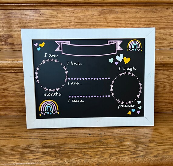 Baby Milestone Board - Etsy