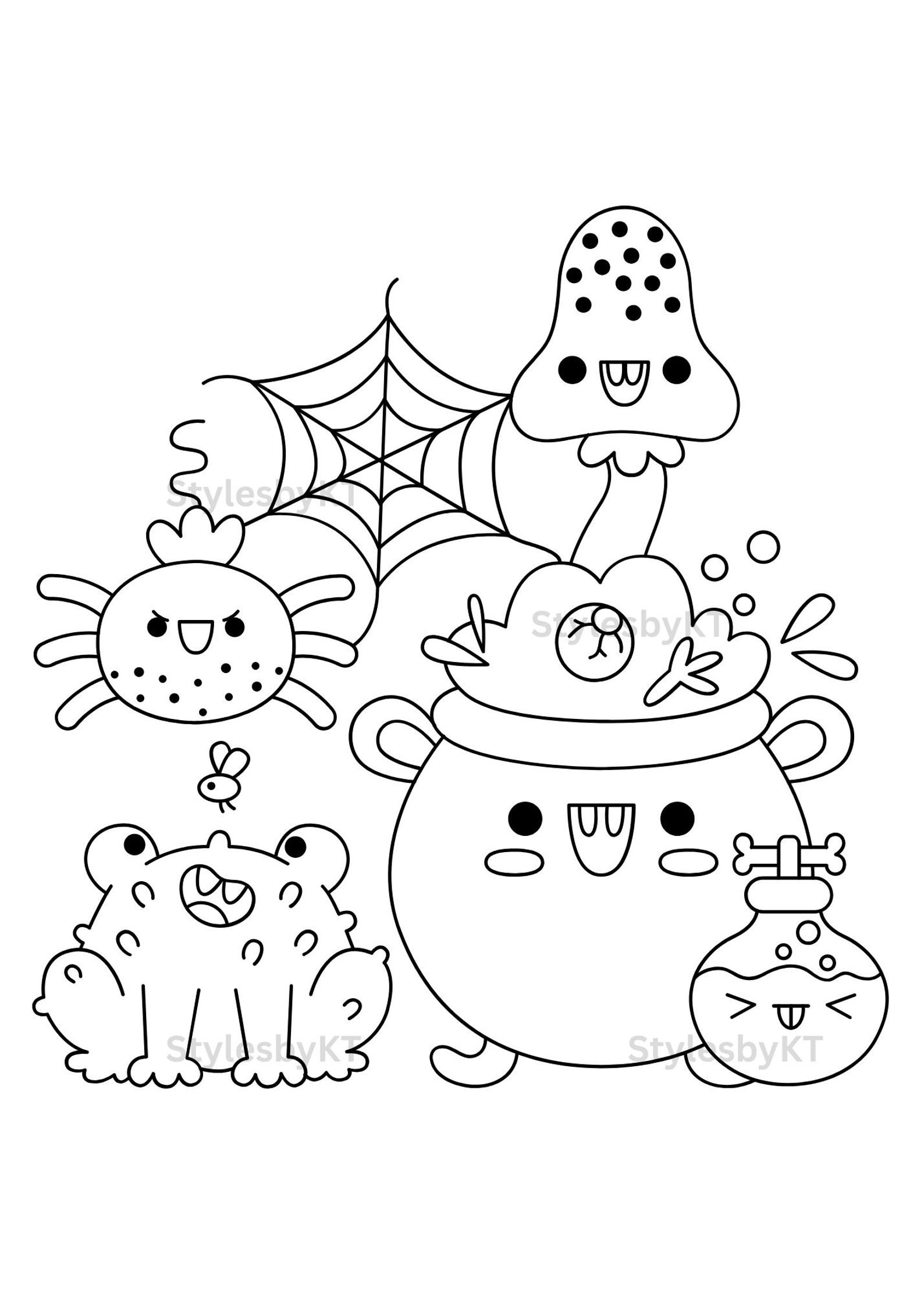 Halloween Coloring Pages: 20 Kids Printable Craft Sheets (PDF), Kids ...