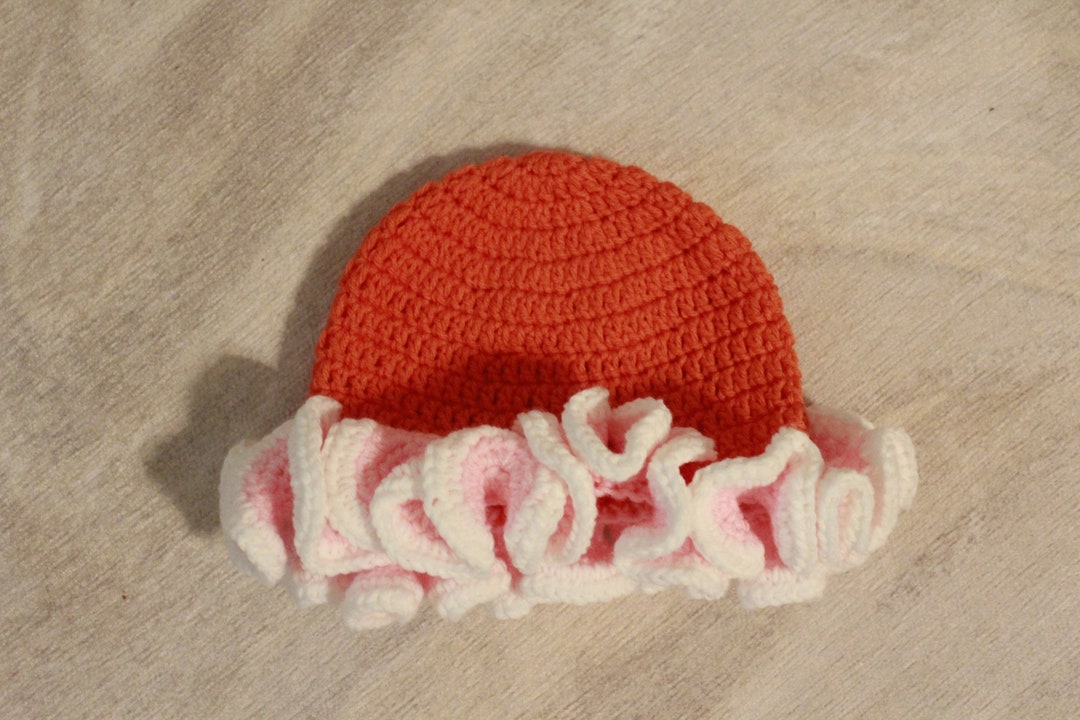 Women's Easy Ruffle Hat Crochet Pattern - Etsy
