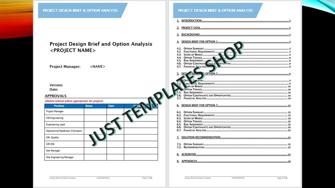 Project Management Project Design Brief and Options Analysis - Etsy