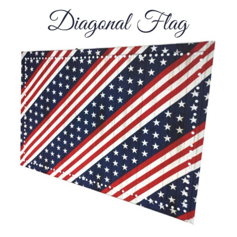 Diagonal Flag Bulletin Board - Etsy