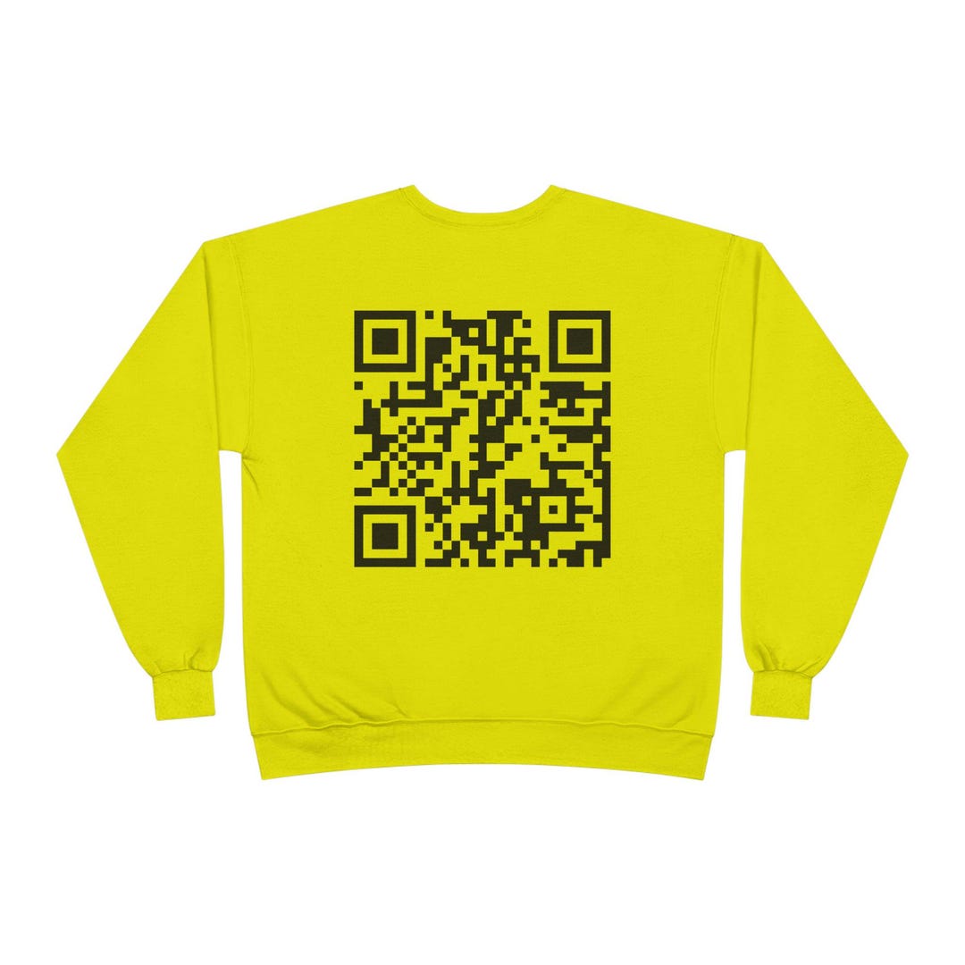 Funny FU QR Code Unisex Sweatshirt - Etsy