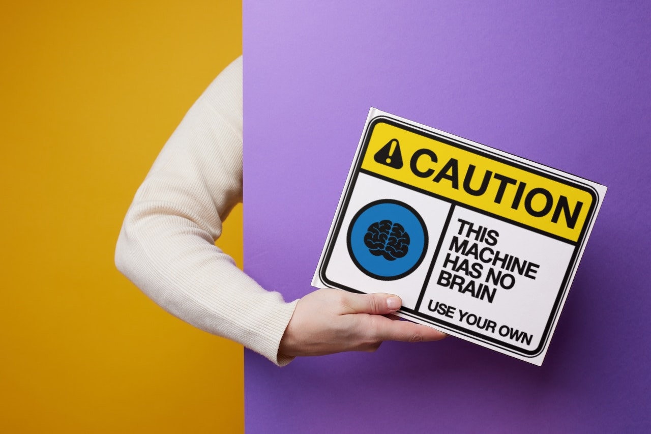 Digital Download - This Machine Has No Brain. Use Your Own. - Etsy