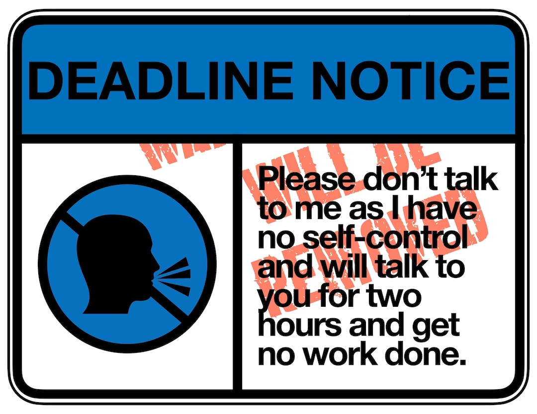 Digital Download - Please Don’t Talk to Me as I Have No Self-control ...