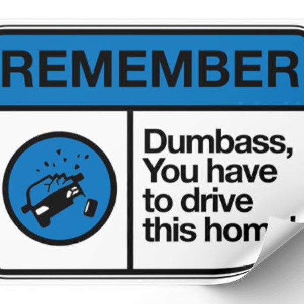 Remember Stupid You Have to Drive This Home - Etsy