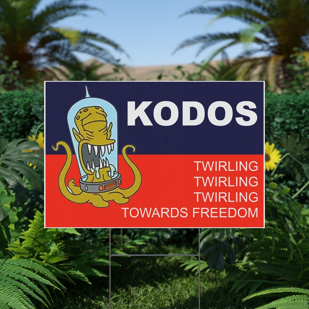Kodos Plastic Yard Sign - Etsy
