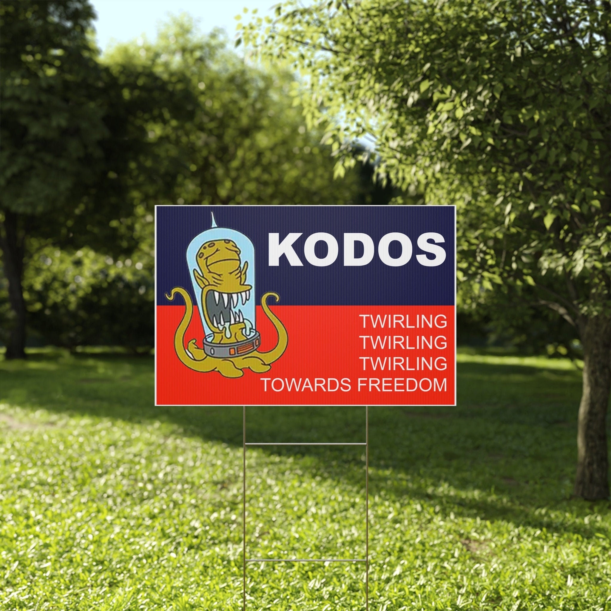 Kodos Plastic Yard Sign - Etsy