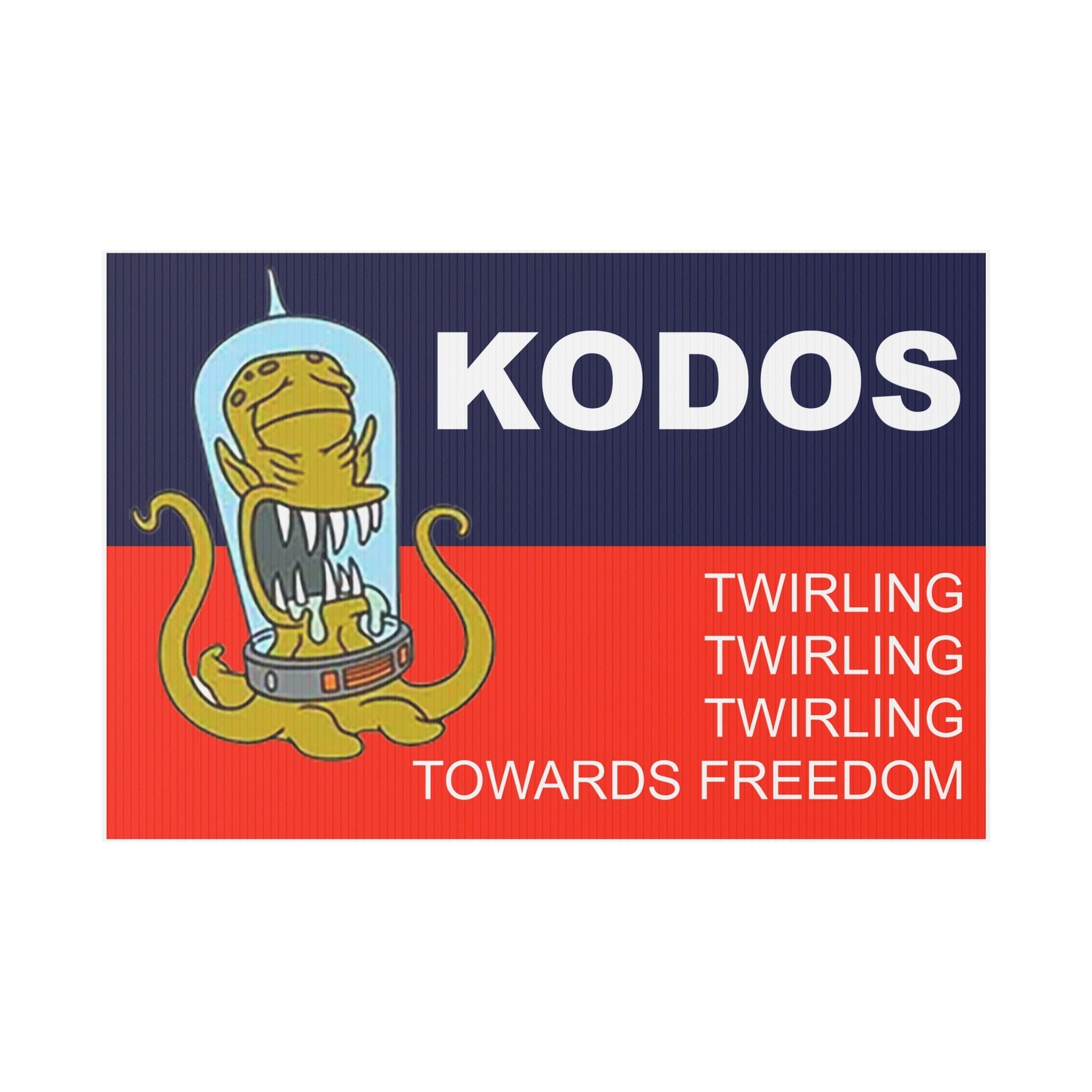 Kodos Plastic Yard Sign - Etsy