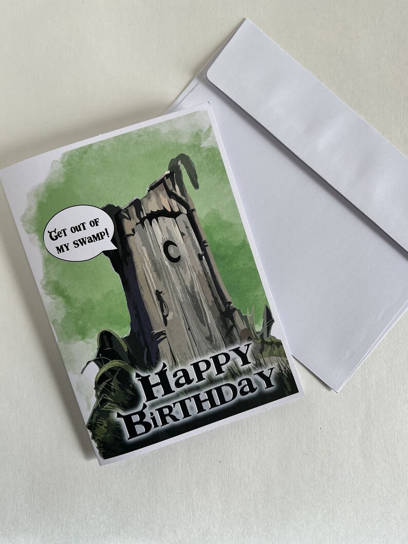 Shrek Birthday Card Funny Card for Friends and Family, Outhouse From ...