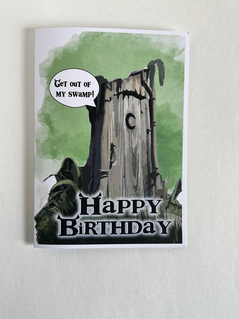Shrek Birthday Card Funny Card for Friends and Family, Outhouse From ...