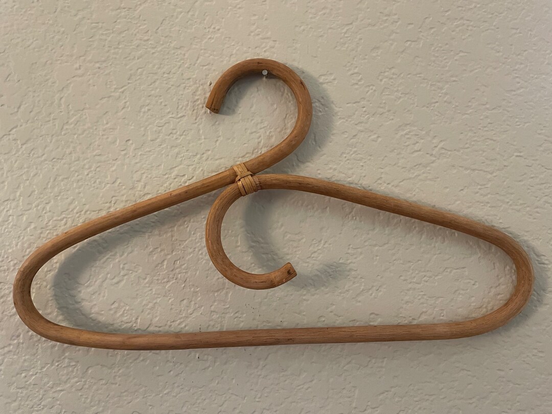 One Rattan Clothes Hanger. - Etsy