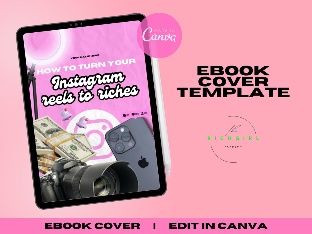 Ebook Cover Only, Ebook Cover Template, Canva Editable Template, Ebook ...