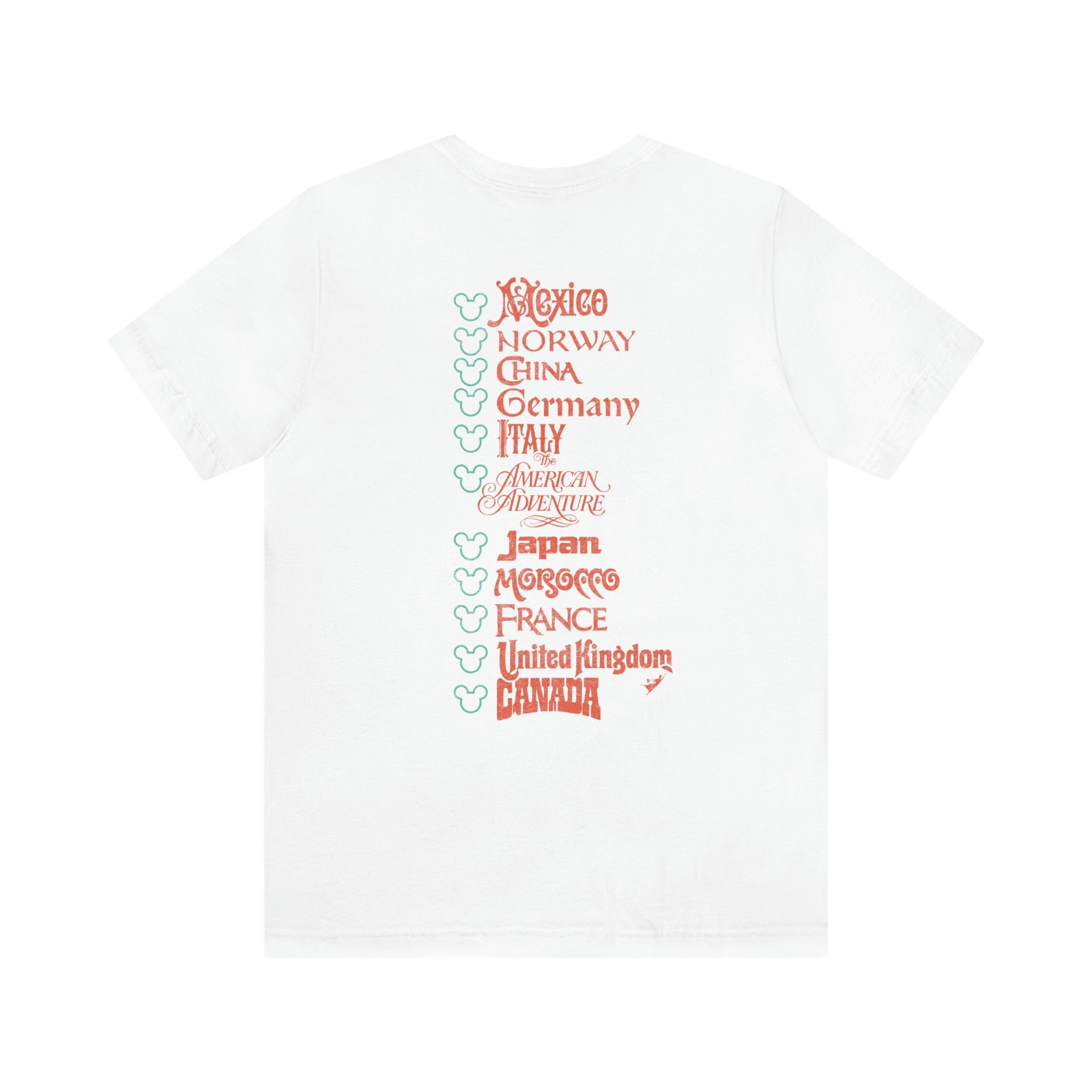 Epcot Drinking World Showcase Checklist Shirt, You are Drunk Map ...