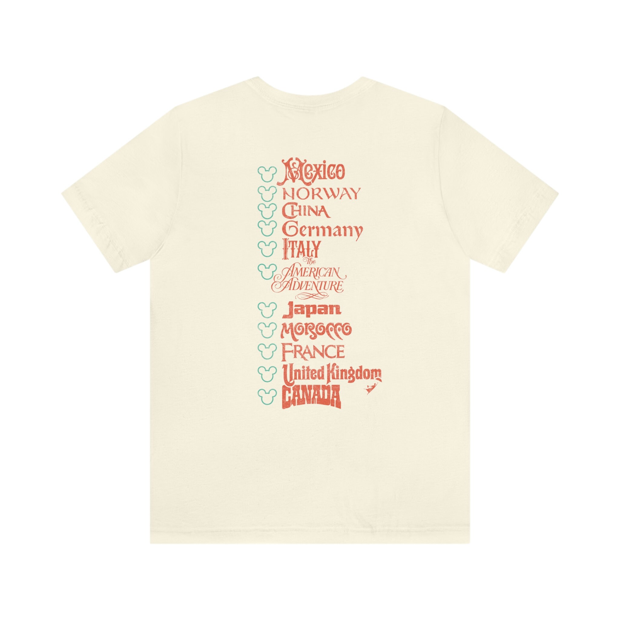 Epcot Drinking World Showcase Checklist Shirt, You are Drunk Map ...