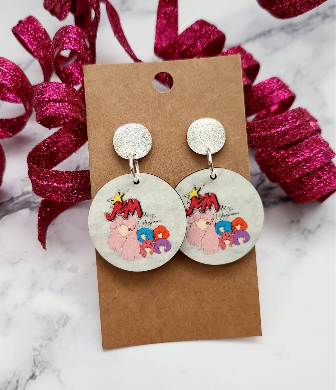 Jem and the Holograms Inspired Earrings / I Love the 80s / Vintage ...