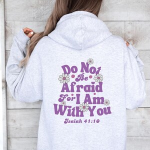 Do Not Be Afraid Retro Christian Mental Health Inspirational Hoodie for ...