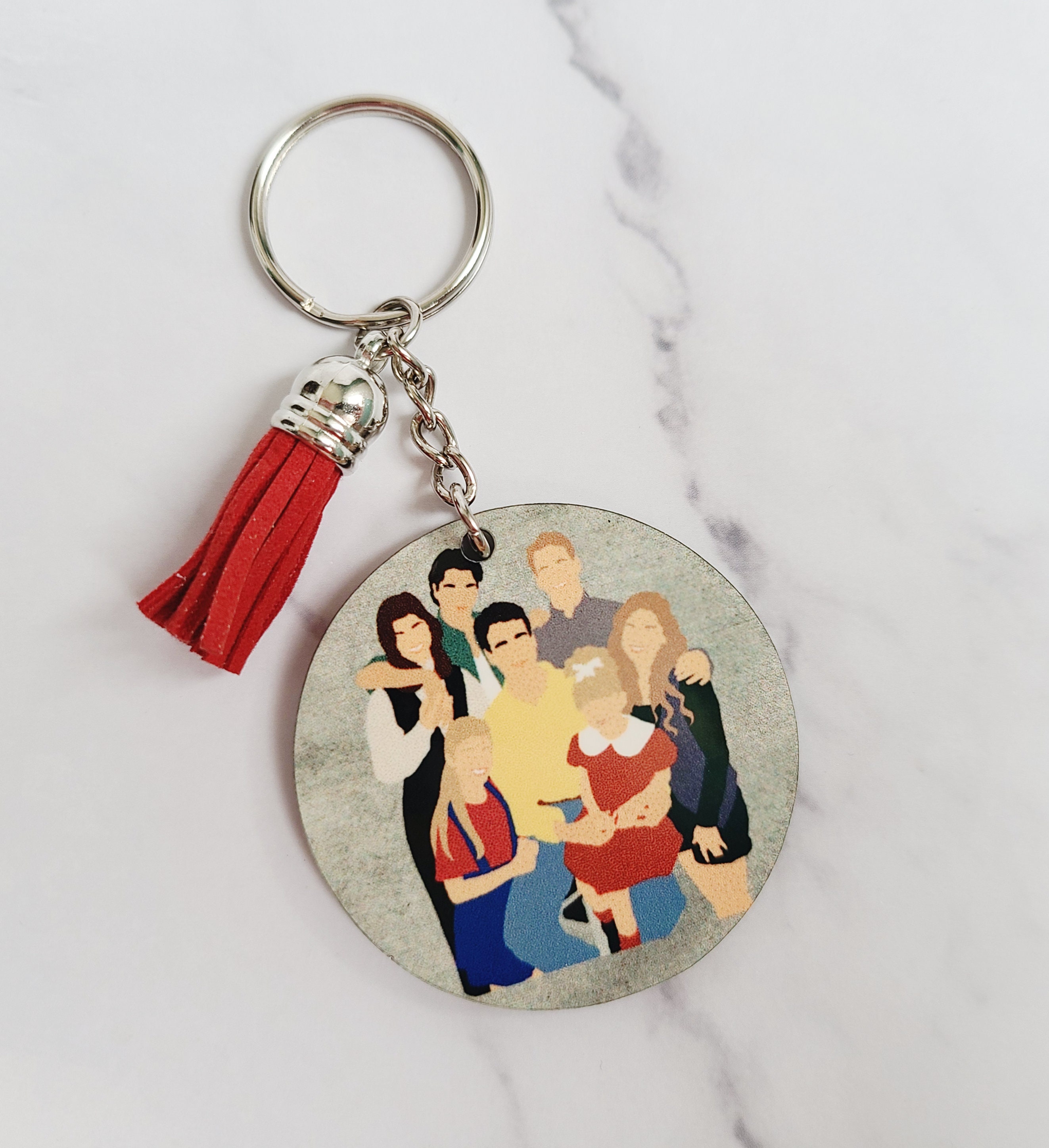 Full House Inspired Keychain / 90's TV Show Keychain / Retro TV Show ...