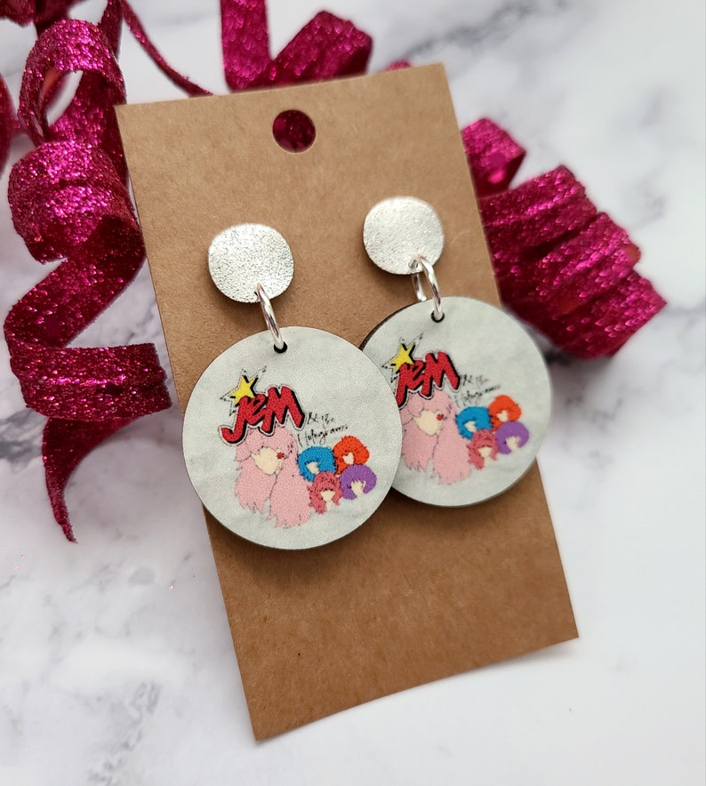 Jem and the Holograms Inspired Earrings / I Love the 80s / Vintage ...