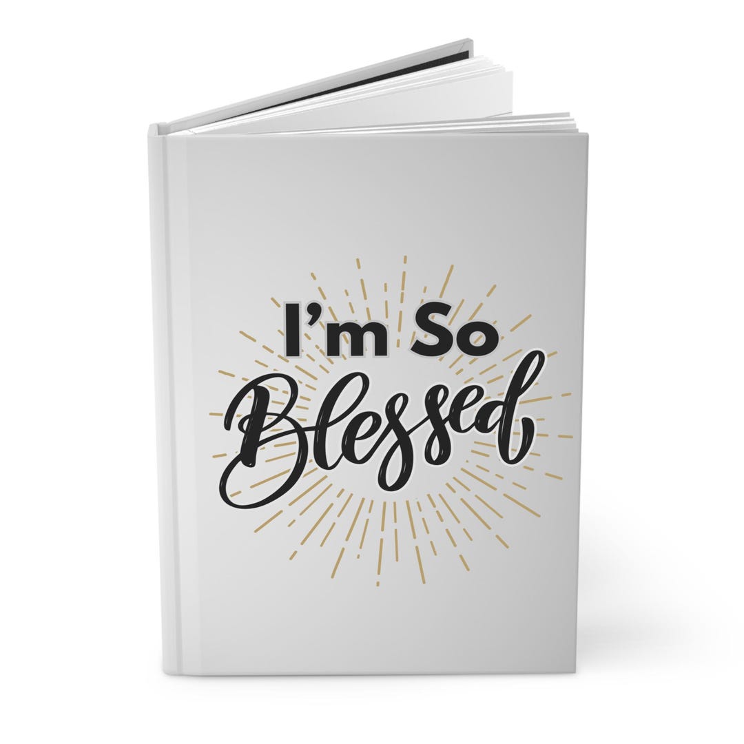 So Blessed Gratitude Journal, Religious Gift, Hardcover Notebook, Matte ...