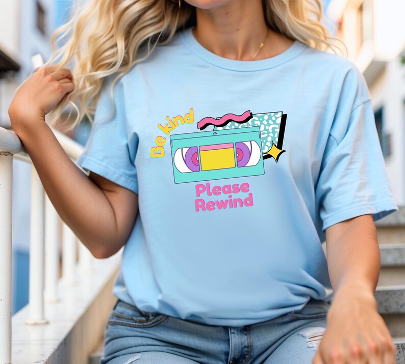 Be Kind Please Rewind VHS Tape Retro Style 80's T Shirt / 90's Vintage ...