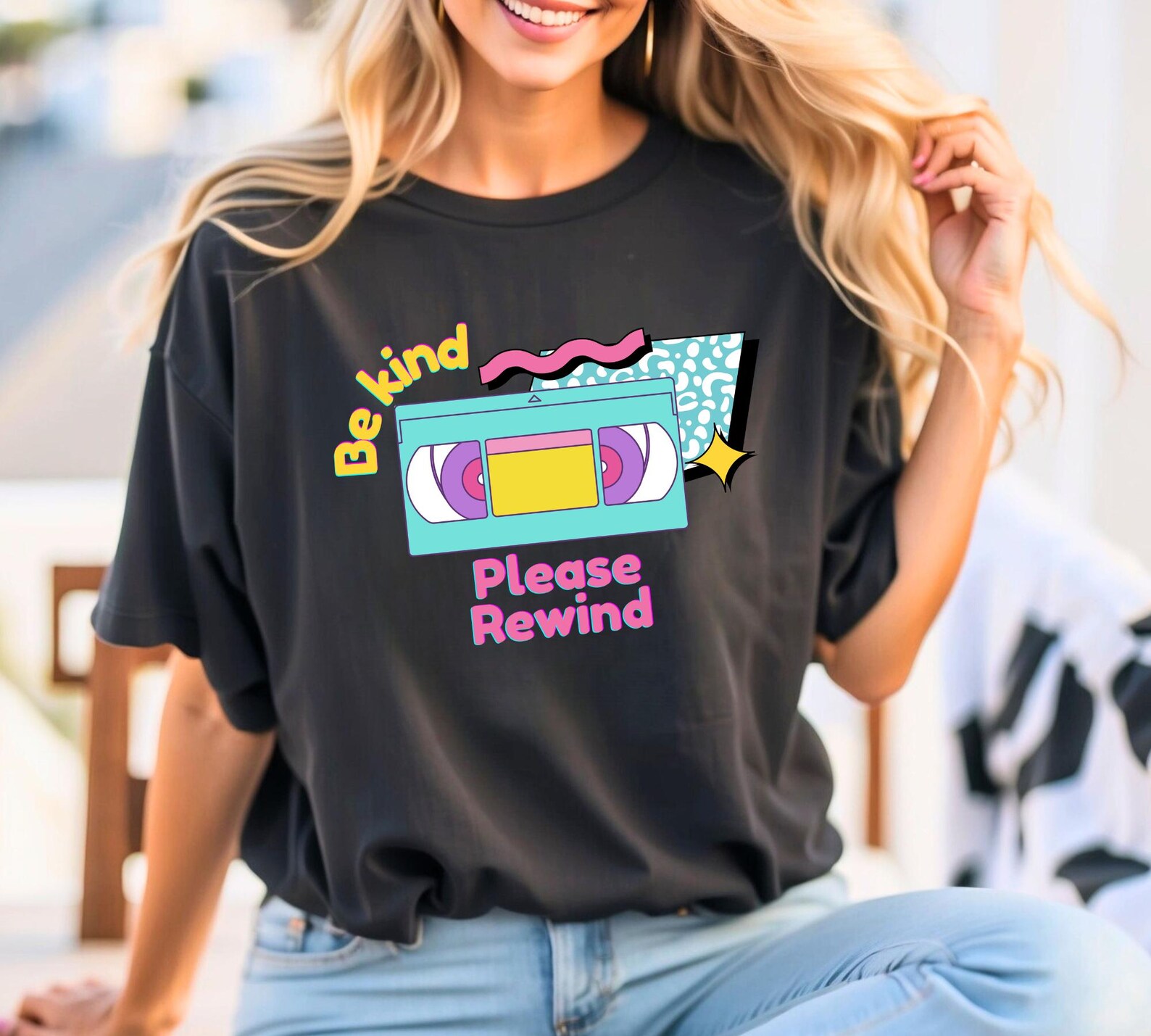 Be Kind Please Rewind VHS Tape Retro Style 80's T Shirt / 90's Vintage ...
