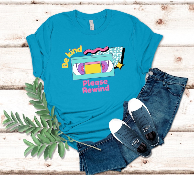 Be Kind Please Rewind VHS Tape Retro Style 80's T Shirt / 90's Vintage ...