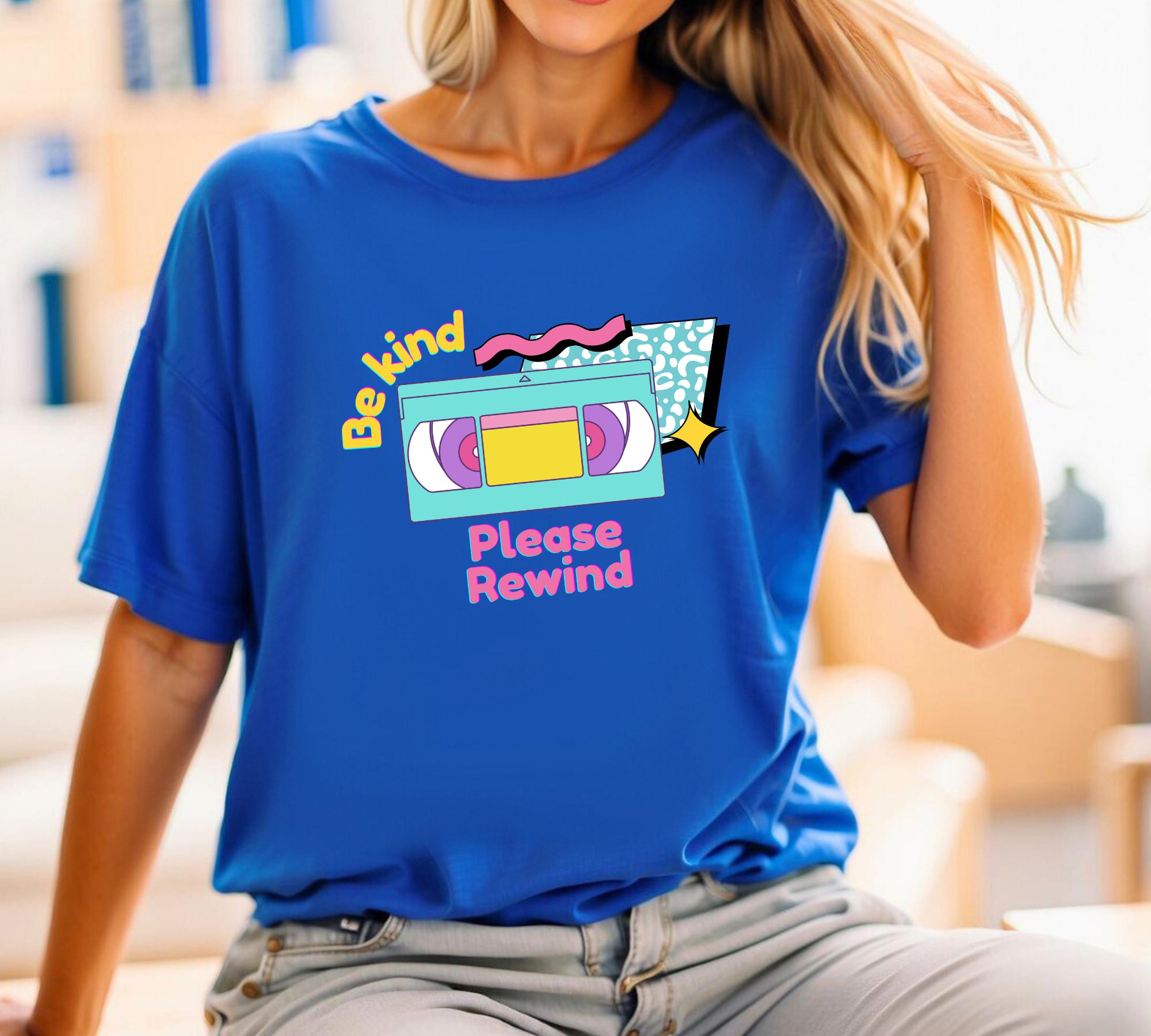 Be Kind Please Rewind VHS Tape Retro Style 80's T Shirt / 90's Vintage ...