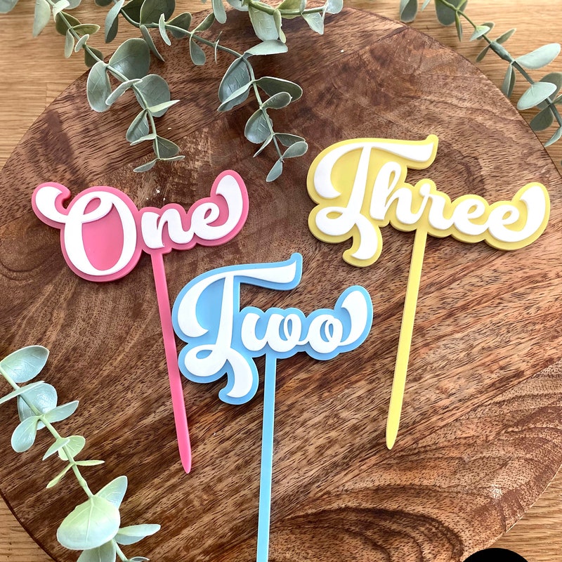 Word Cake Topper - Etsy Australia
