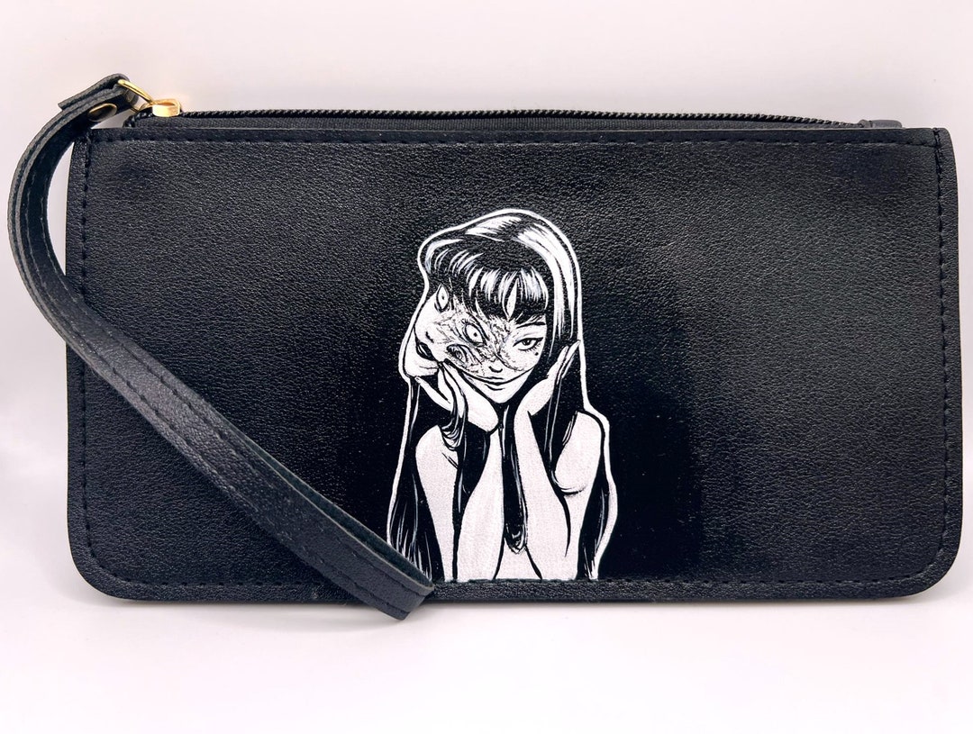 Junji Ito Inspired Tomie Hand-painted Zipper Clutch Bag - Etsy