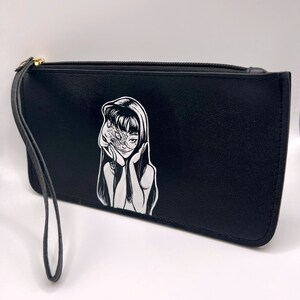 Junji Ito Inspired Tomie Hand-painted Zipper Clutch Bag - Etsy