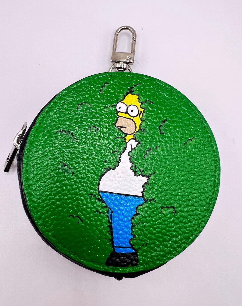 Homer Simpson "back Into Bushes" Meme Round Coin Purse - Embrace the ...