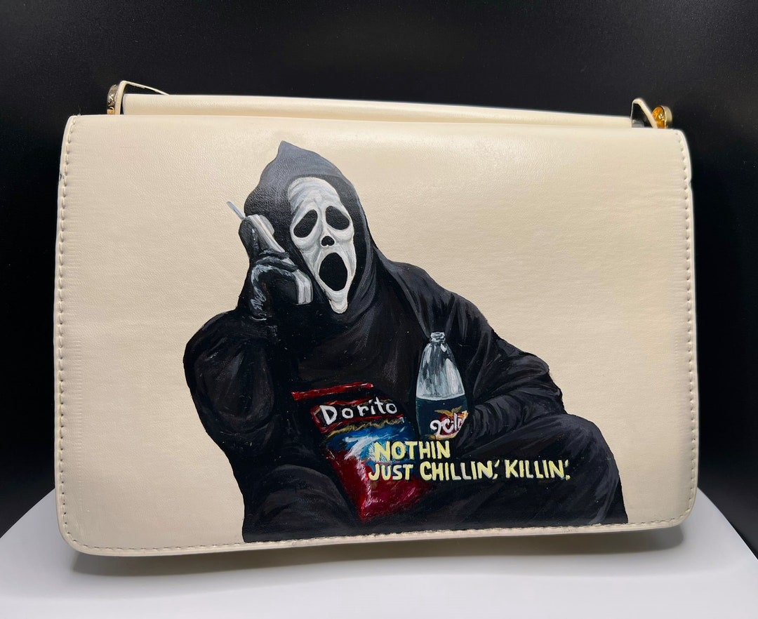 Ghostface From Scary Movie Hand Painted Purse - Etsy UK